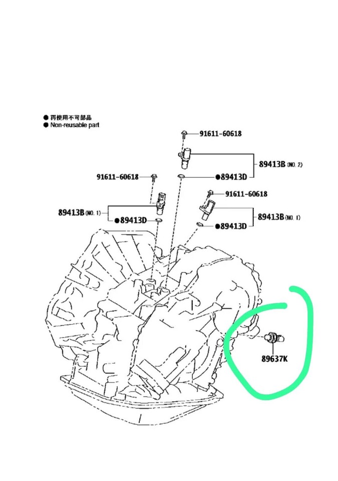 TOYOTA Genuine OEM OIL PRESSURE SENSOR 89637-63010 | eBay