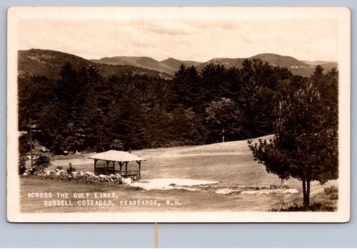 Postcard Kearsarge NH Across the Golf Links Russell Cottages RPPC | eBay