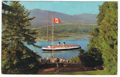 S. S. Princess Patricia Passing Under The Lion's Gate Bridge Ship ...