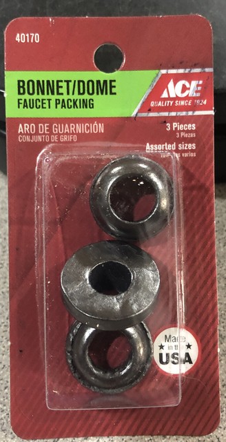 Faucet Bonnet or Dome Packing 3 Each USA ACE Hardware 40170 98e for ...