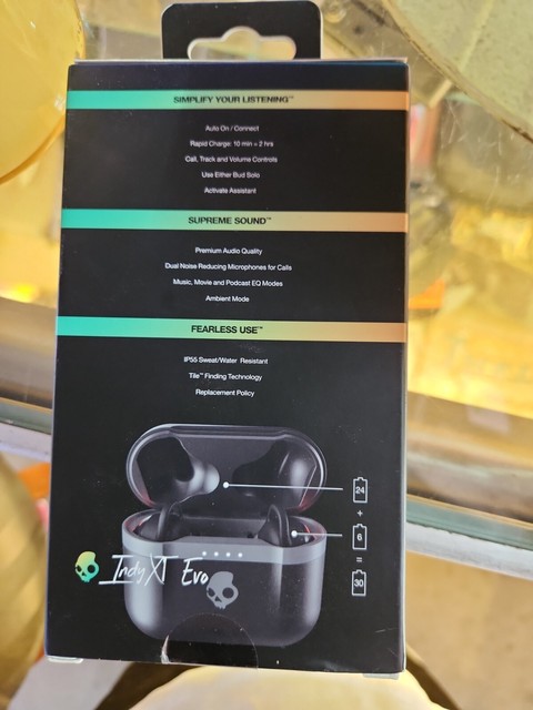 Skullcandy Indy XT Evo True Wireless Earbuds - True Black for sale ...
