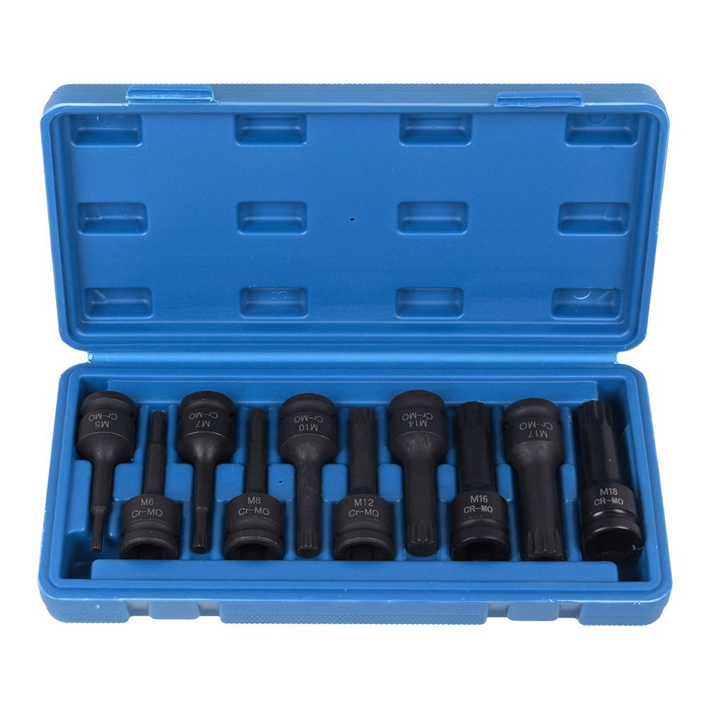 1/2" DRIVE IMPACT SPLINE TORX STAR BIT SOCKET SET M5 M6 M8 M10 M12 M14 ...
