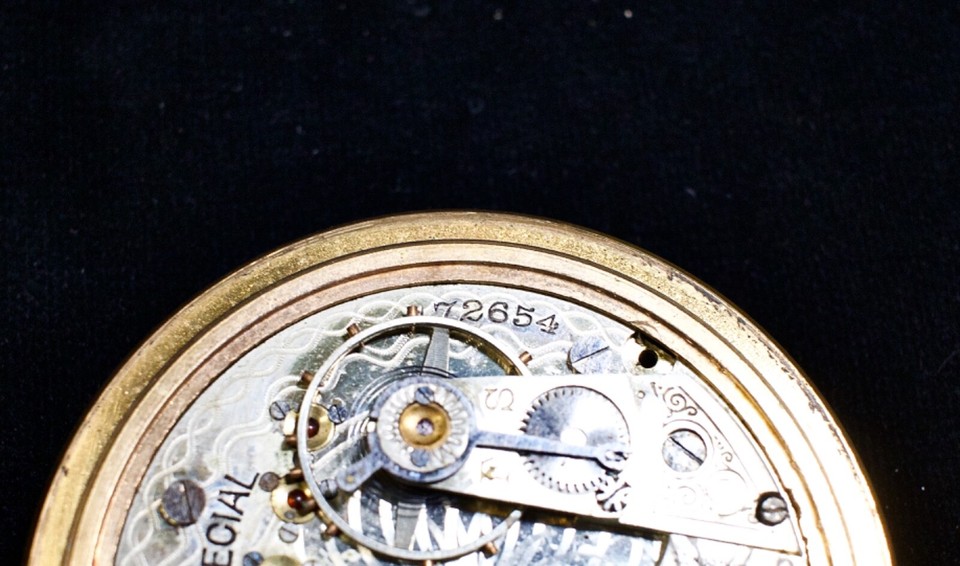 21 Jewel Time Ball Special Antique Railroad Pocket Watch, C.I. Morthier ...