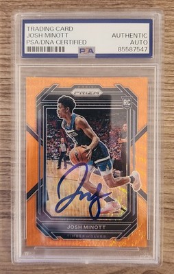 Josh Minott Signed 2022-23 Prizm Rookie RC Card #238 60/60 Celtics NBA ...