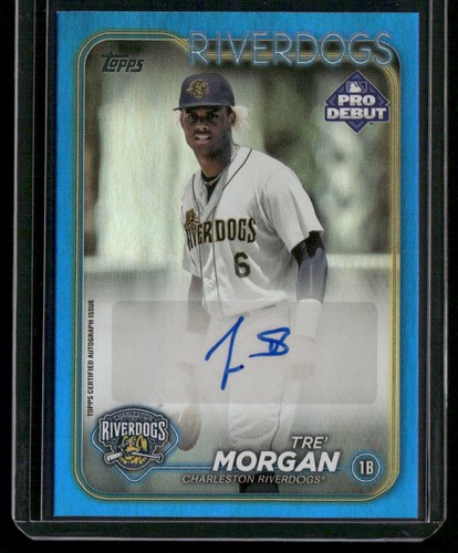 2024 Topps Pro Debut - Tre' Morgan #PD-18 Blue Foil Autographs /150 (AU ...