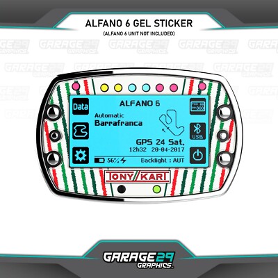 OTK Tony Kart Alfano 6 Gel Kart Lap Timer Sticker | eBay UK