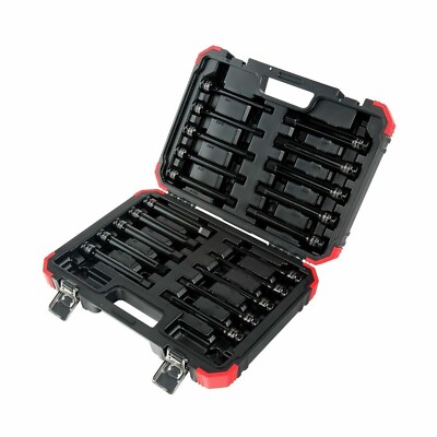 Sunex 2637L 1/2" Dr. Master Impact X-Long Hex Driver Set - 20 Pc. SAE ...