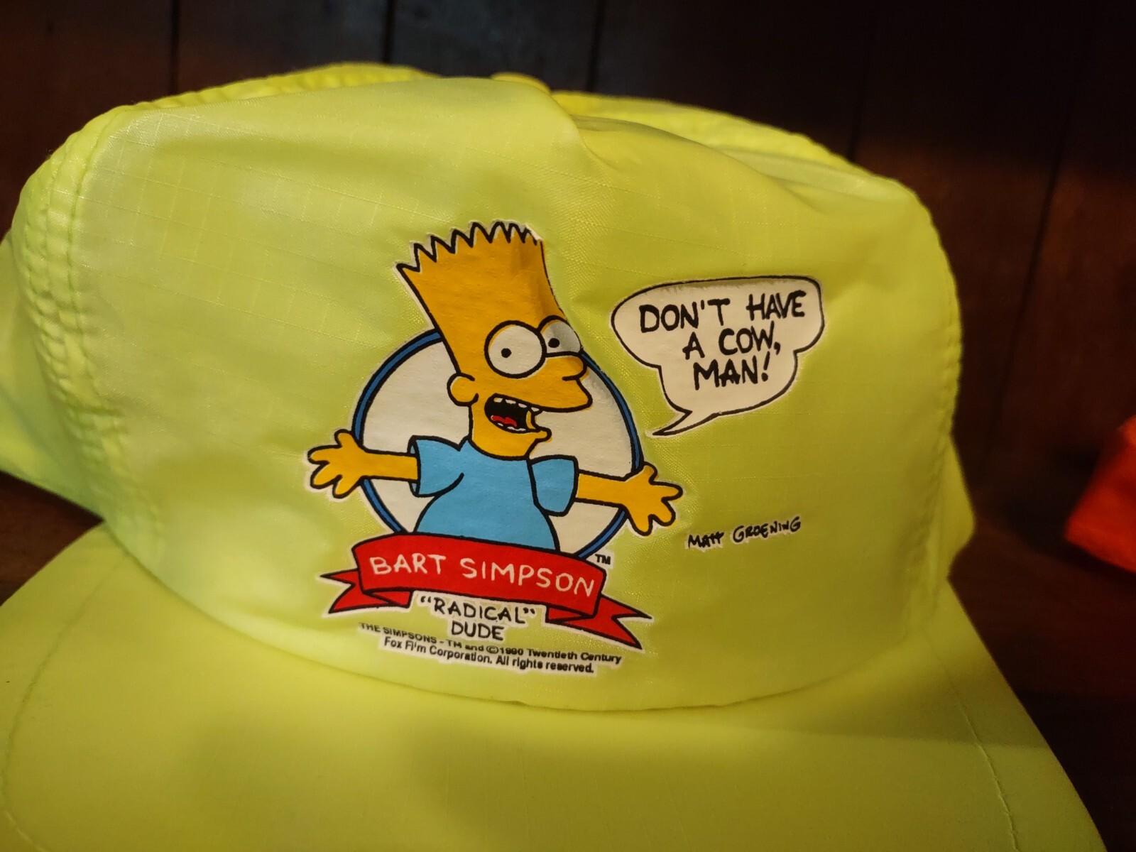 Vintage 1990 The Simpsons Hats Bart "Radical Dude" & … - Gem