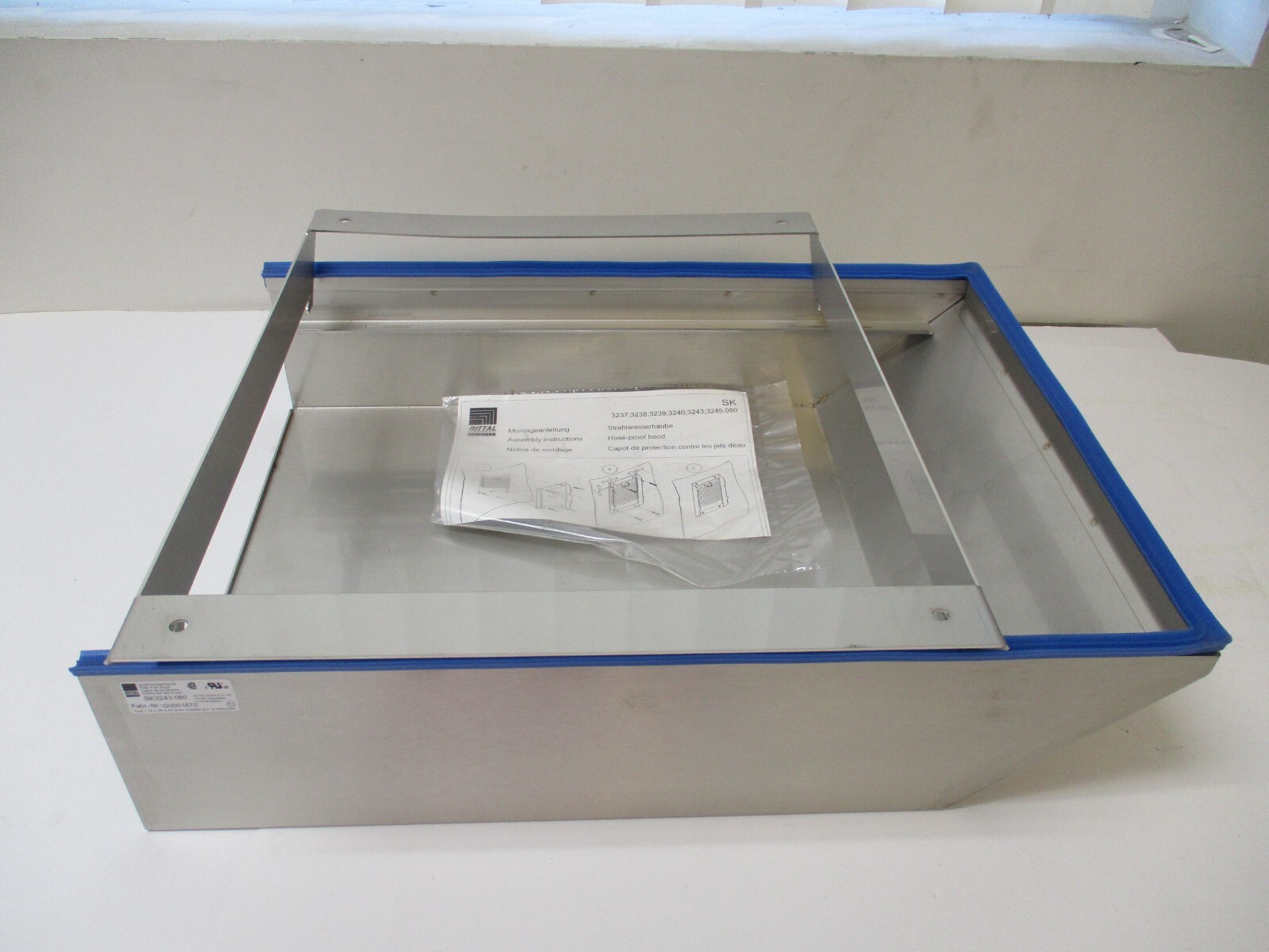 RITTAL FILTER FAN HOOD STAINLESS STEEL SK3243.080, HOSE PROOF HOOD ASSY ...