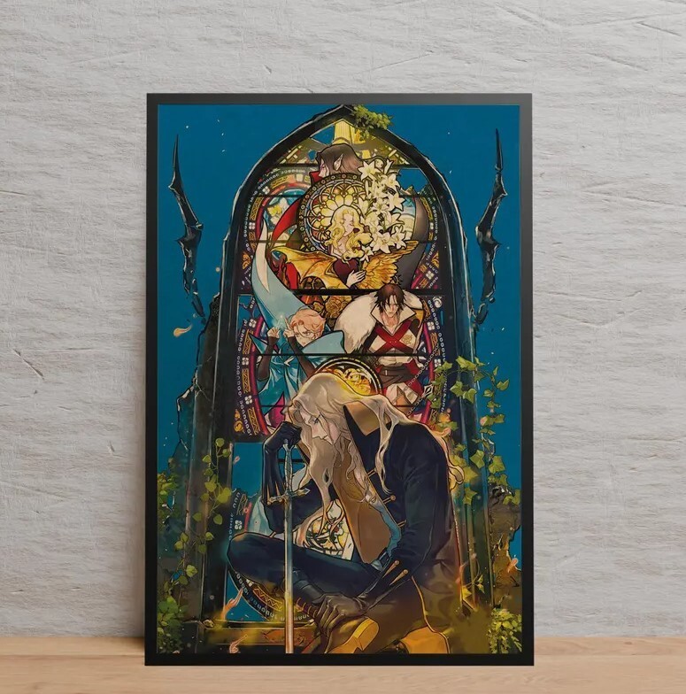Castlevania Poster | Wall Art | Kraft Paper Print | Retro Poster | Wall ...