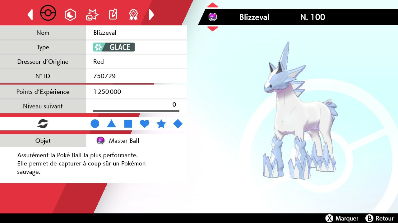 Pokemon BLIZZEVAL 6iv niveau 100 (épée/bouclier) | eBay