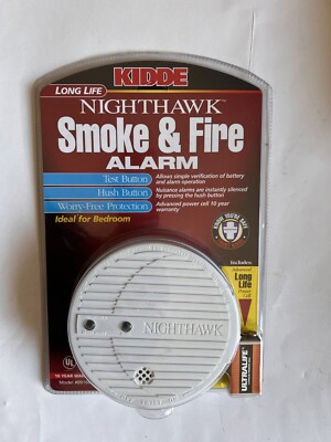 Kidde Nighthawk Smoke & Fire Alarm Protector Battery Operated #0916LLN ...
