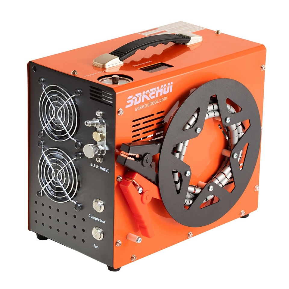 4500PSI Electric PCP Air Pump Compressor High Pressure Auto-Stop DC12V ...