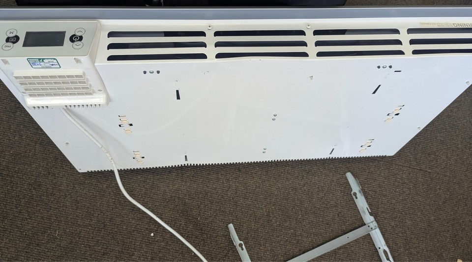 Blyss Panel Heater Electric Radiant Wall Mounted White LCD 46cm x 86cm ...