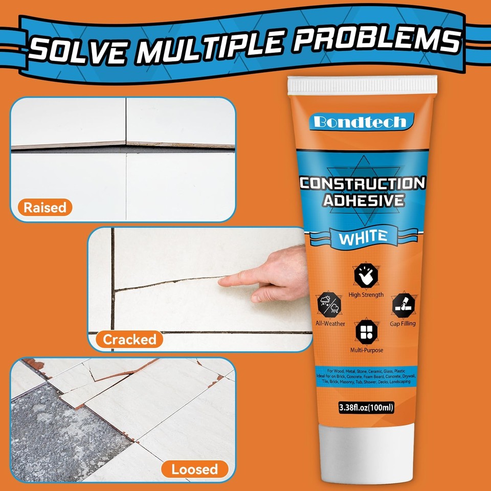 Construction Adhesive Heavy Duty, Cement Glue, Tile Adhesive, Versatile ...