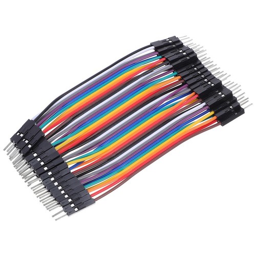 2 Count Male Plug Connection Electric Wires Jump Breadboard Jumpers ...