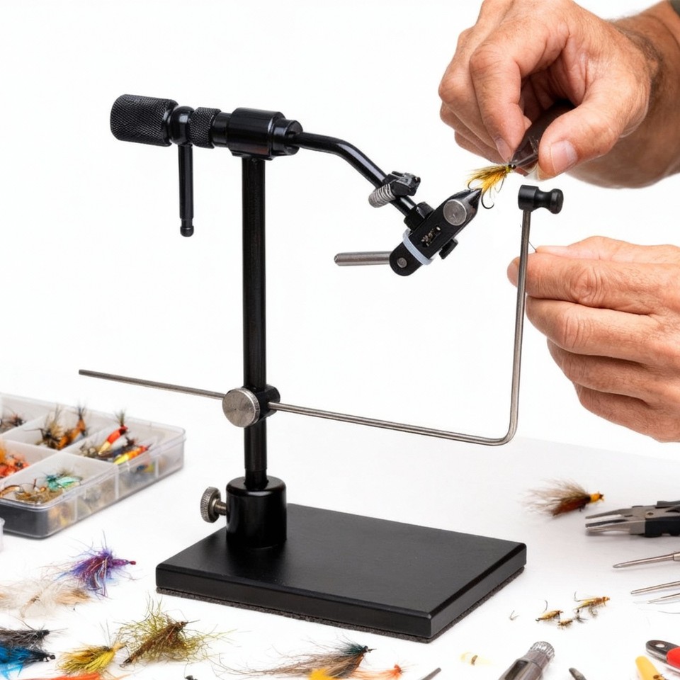Kylebooker Rotary Fly Tying Vise with Travel Case Fly Tying Vice Kit | eBay