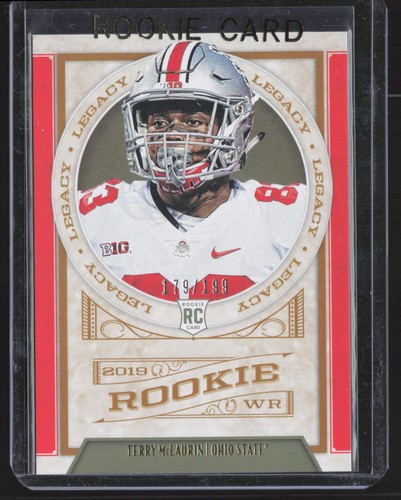 2019 Legacy Terry McLaurin Orange /199 Rookie Card RC #196 | eBay