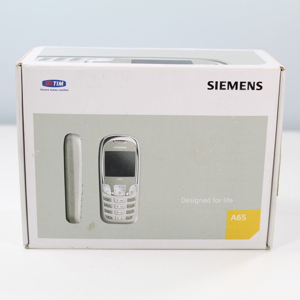 Rare Vintage Siemens A65 TIM Phone Silver 2004 In Box Italian ...