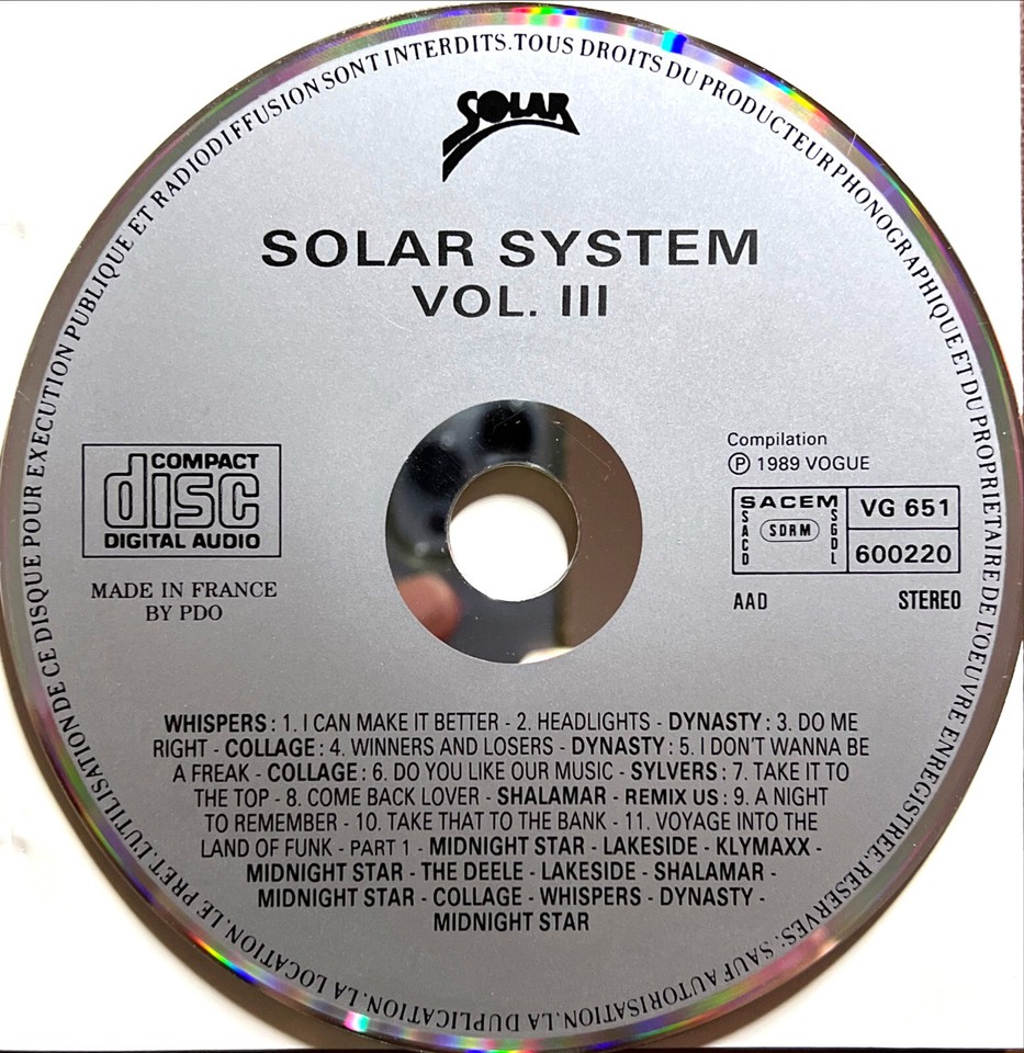 Compilation CD The Solar System Vol. III | eBay