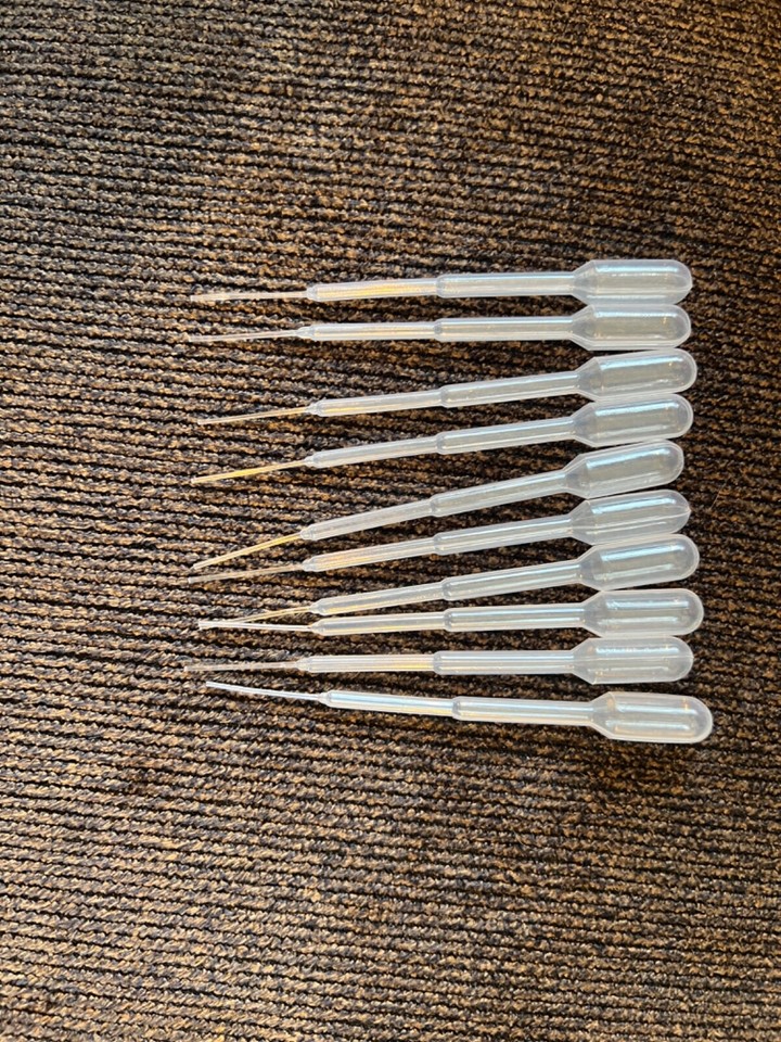 New 50 Pc Plastic Disposable EYE DROPPER - PIPETTE - UNGRADUATED | eBay