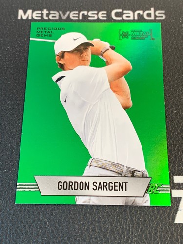 2024 Metal Universe Champions Gordon Sargent RC Rookie PMG Green /10 # ...