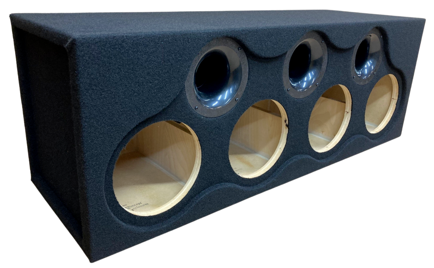 Custom Ported / Vented Sub Box Subwoofer Enclosure for 4 8" DC Audio M3 ...
