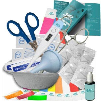 Great Value Complete Whelping Kit Puppy Aspirator Forceps Cord Clamp ...