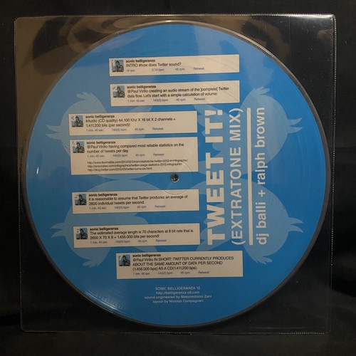 DJ BALLI RALPH BROWN PICTURE DISC TWITTER VINYL LP BREAKCORE SPEEDCORE ...