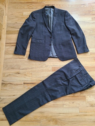 Andrew Fezza Plaid Two Button Men's blazer & pant Suit Set, 42 Regular ...