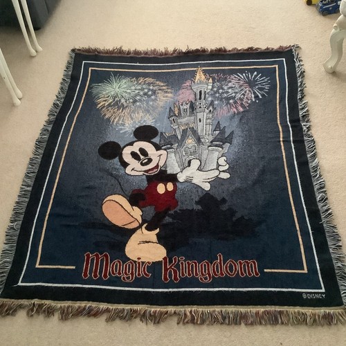 Vintage Disney Mickey Mouse Magic Kingdom Rug | eBay UK