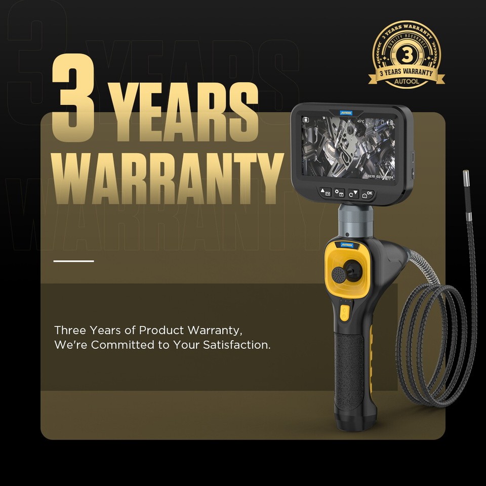 AUTOOL Endoscope Camera 1080P HD Articulating Borescope Industrial ...