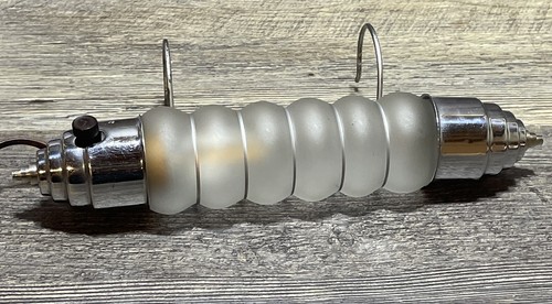 Vintage Art Deco Frosted Glass Bullet Headboard, Frame, Mirror Light ...