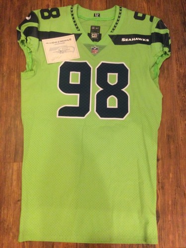 Shamar Stephen Seattle Seahawks Color Rush Game jersey w/ COA Aweome ...