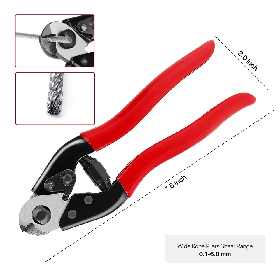 Bike Cable Cutter, Heavy Duty Stainless Steel Cable Cutter, Wire Rope ...