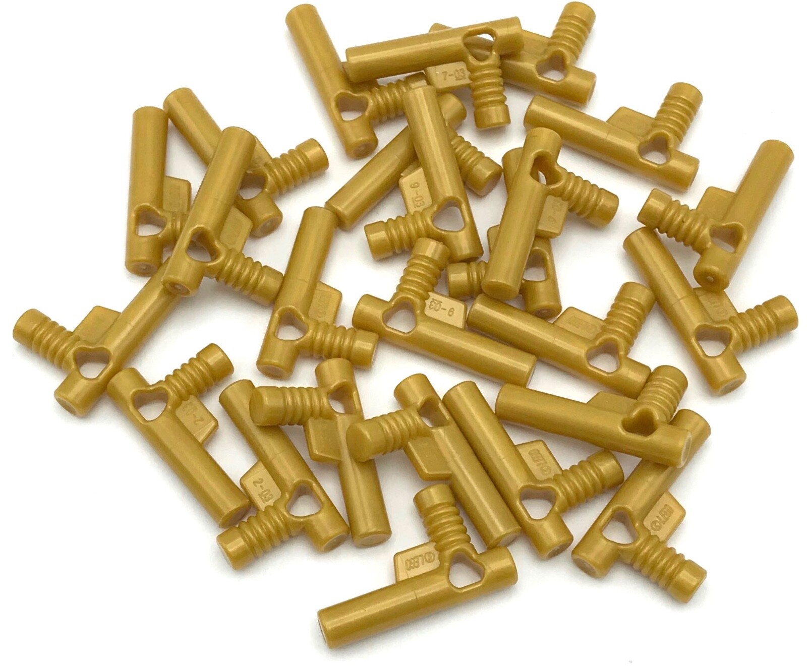 Lego 25 New Pearl Gold Minifigure Utensil Hose Nozzle Guns Elaborate ...