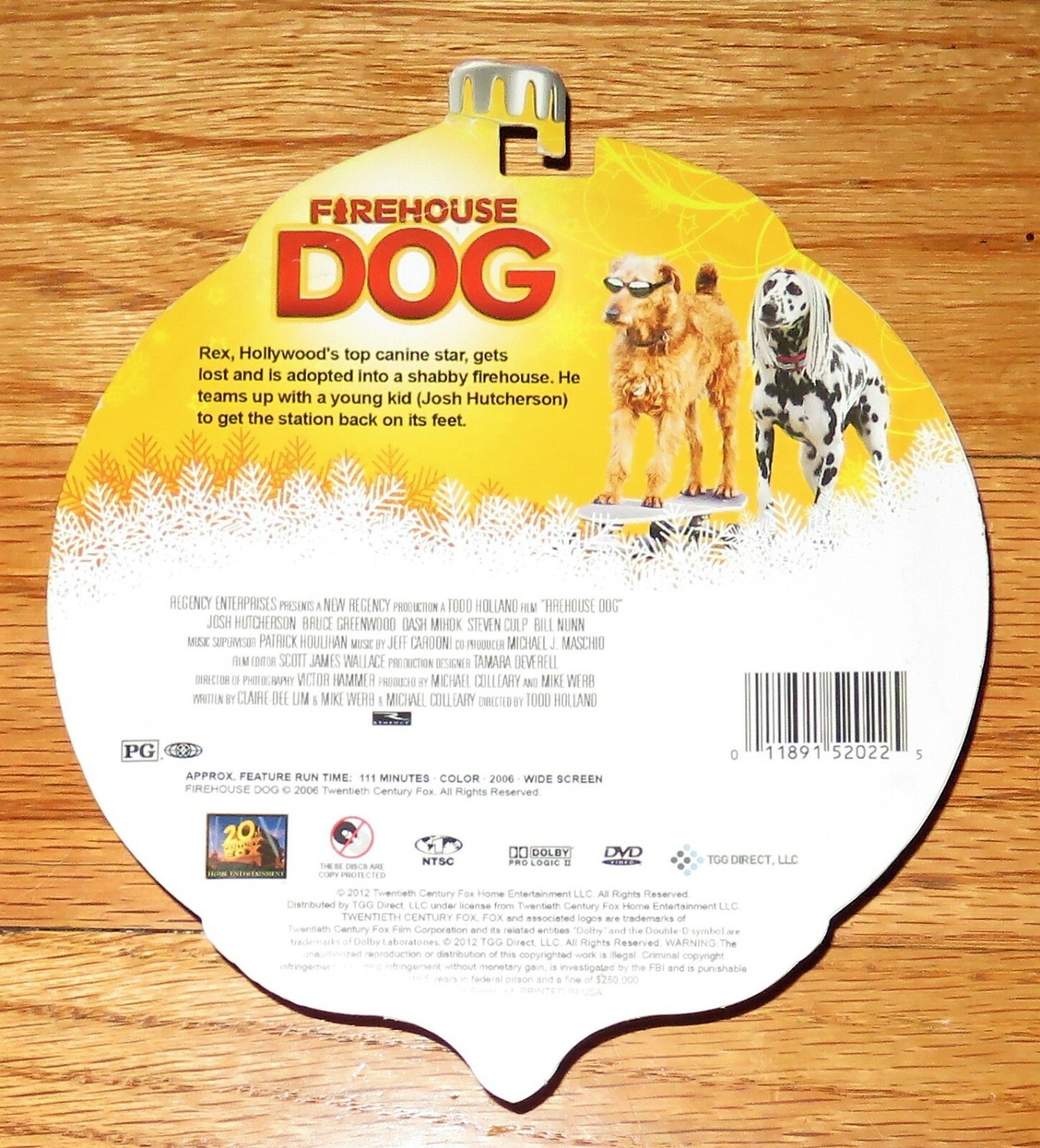 Firehouse Dog (DVD, 2006, Widescreen) Ornament Style Packaging Todd ...