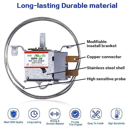 Mini Fridge Thermostat Universal WPF-20 freezer thermostat controller 2 ...
