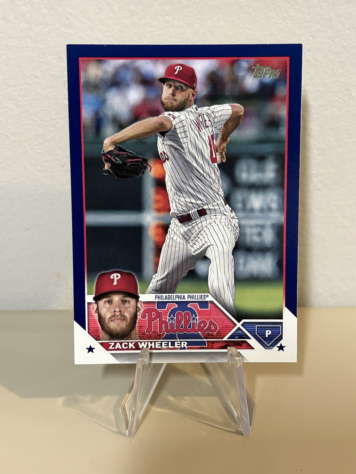 2023 Topps Series 2 Royal Blue Parallel Zack Wheeler #511 Philadelphia ...
