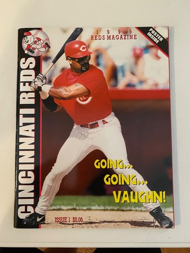 1999 CINCINNATI REDS MAGAZINE ISSUE 1 WITH GREG VAUGHN ON THE COVER | eBay