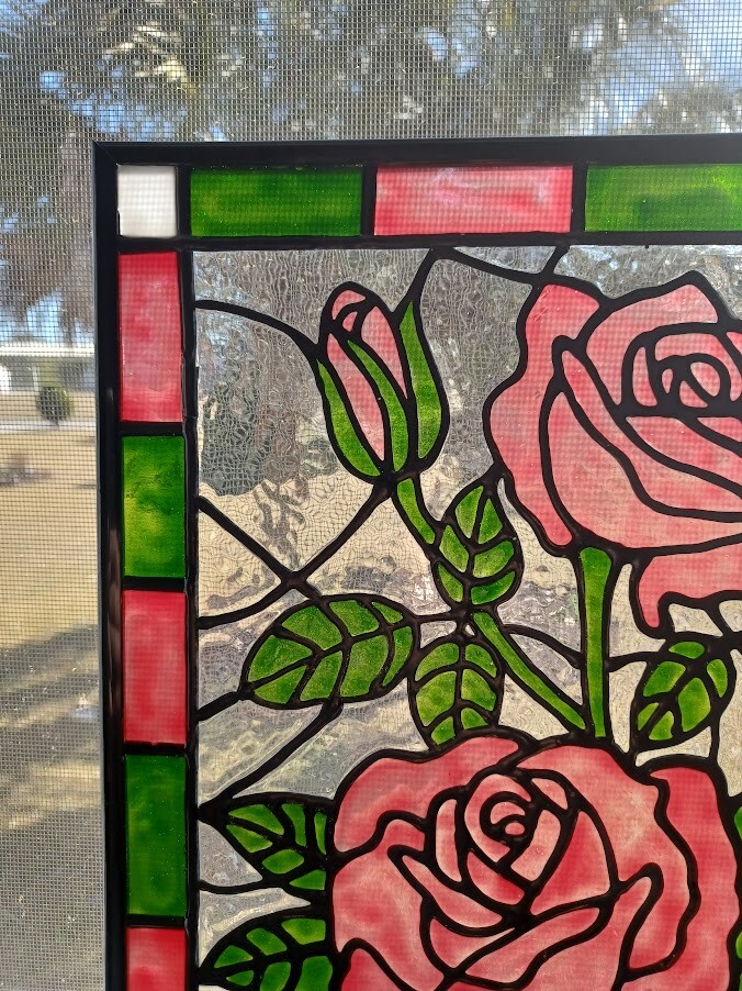 Stained Glass Window Rose