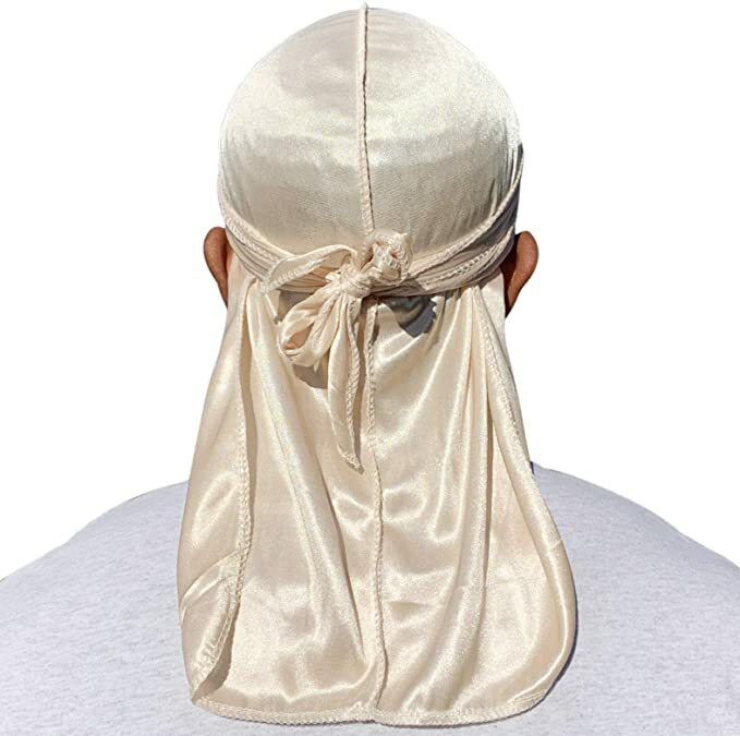 Men's Velvet Durag with Long Tail Soft Durag Headwraps for 360 Waves | eBay