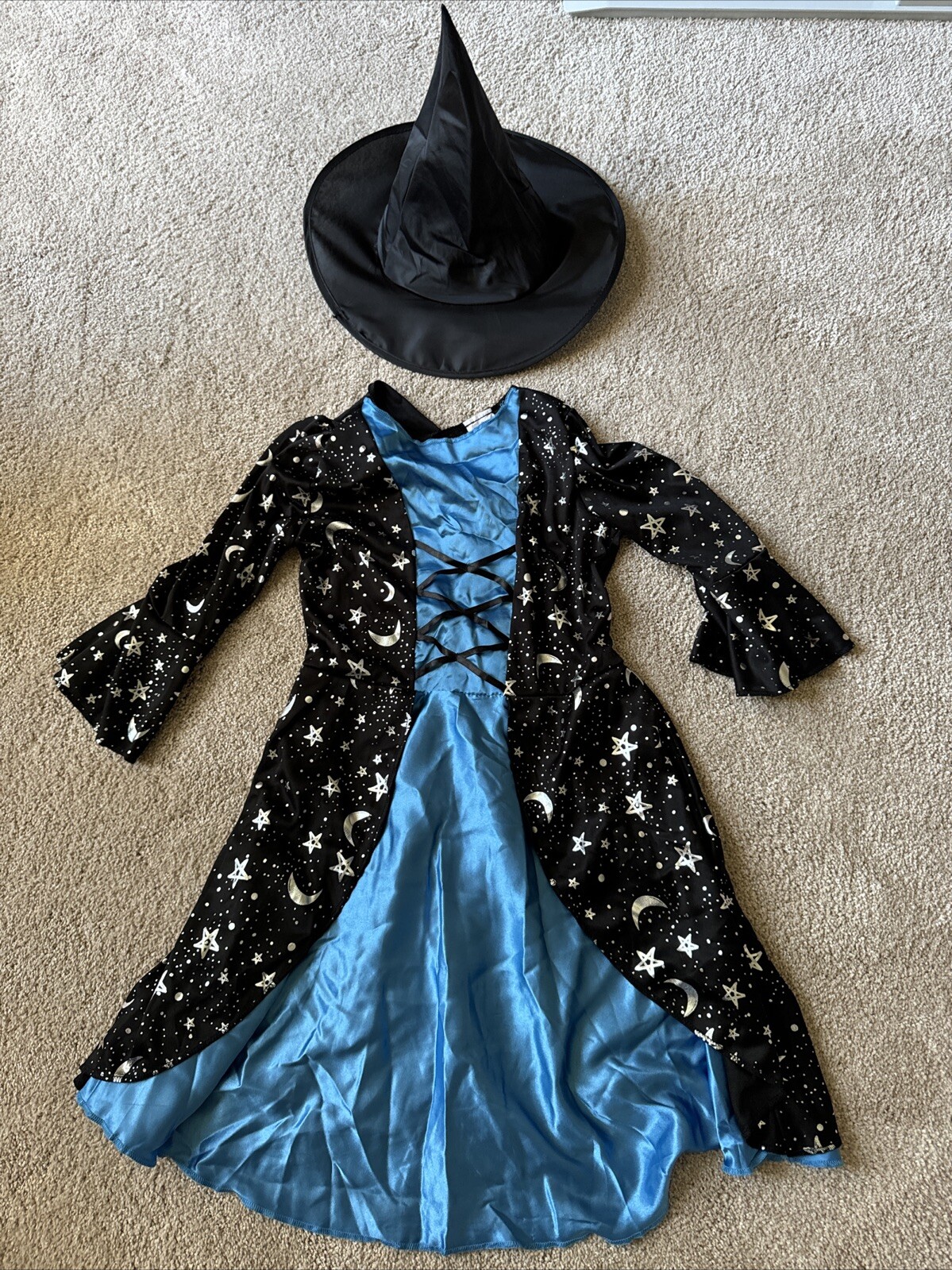 Halloween Storybook Sorceress Costume Girl Dress Hat … - Gem