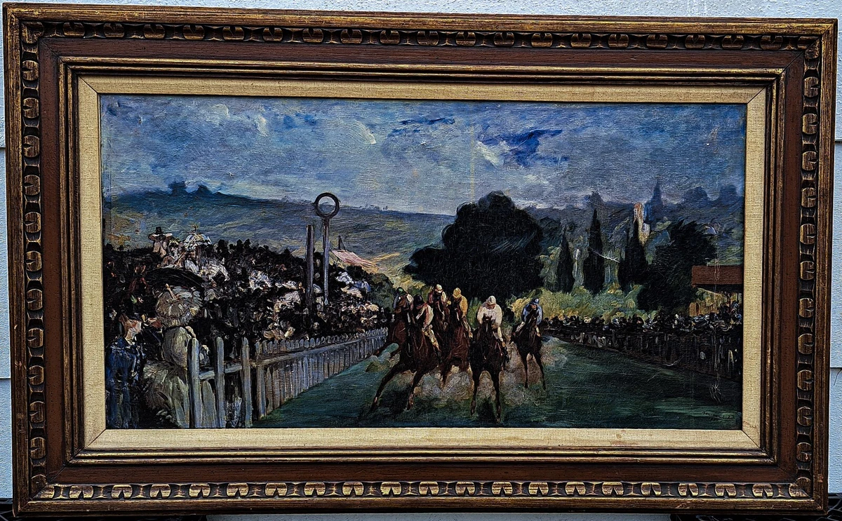 The Races At Longchamp Edouard Manet