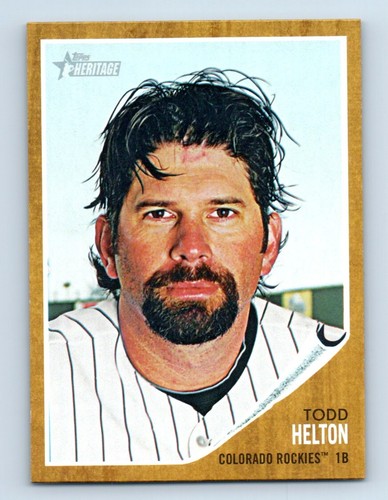 2011 Topps Heritage Todd Helton Colorado Rockies #190 | eBay