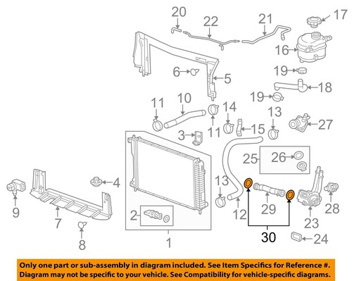 GM OEM 00-23 Alero Cooling Water Pump-Outlet Pipe Seal 90537379 | eBay