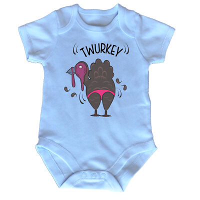 Christmas Twurkey - Funny Novelty Soft Babygrow Bodysuit Gift Newborn ...