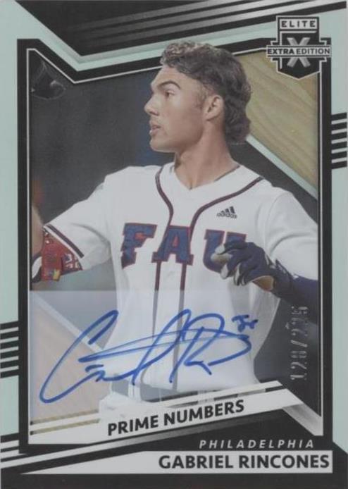 2022 Panini Elite Extra Edition - Gabriel Rincones #93 Prime Numbers a ...