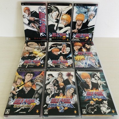 PSP Bleach Heat The Soul 1 2 3 4 5 6 7 & Soul Carnival set of 9 games ...