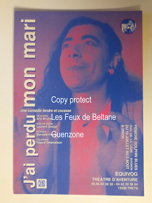 J'AI PERDU MON MARI ERIC BRUNEL AVIGNON PENICHE DOLHIN BLUES 1998 flyer ...